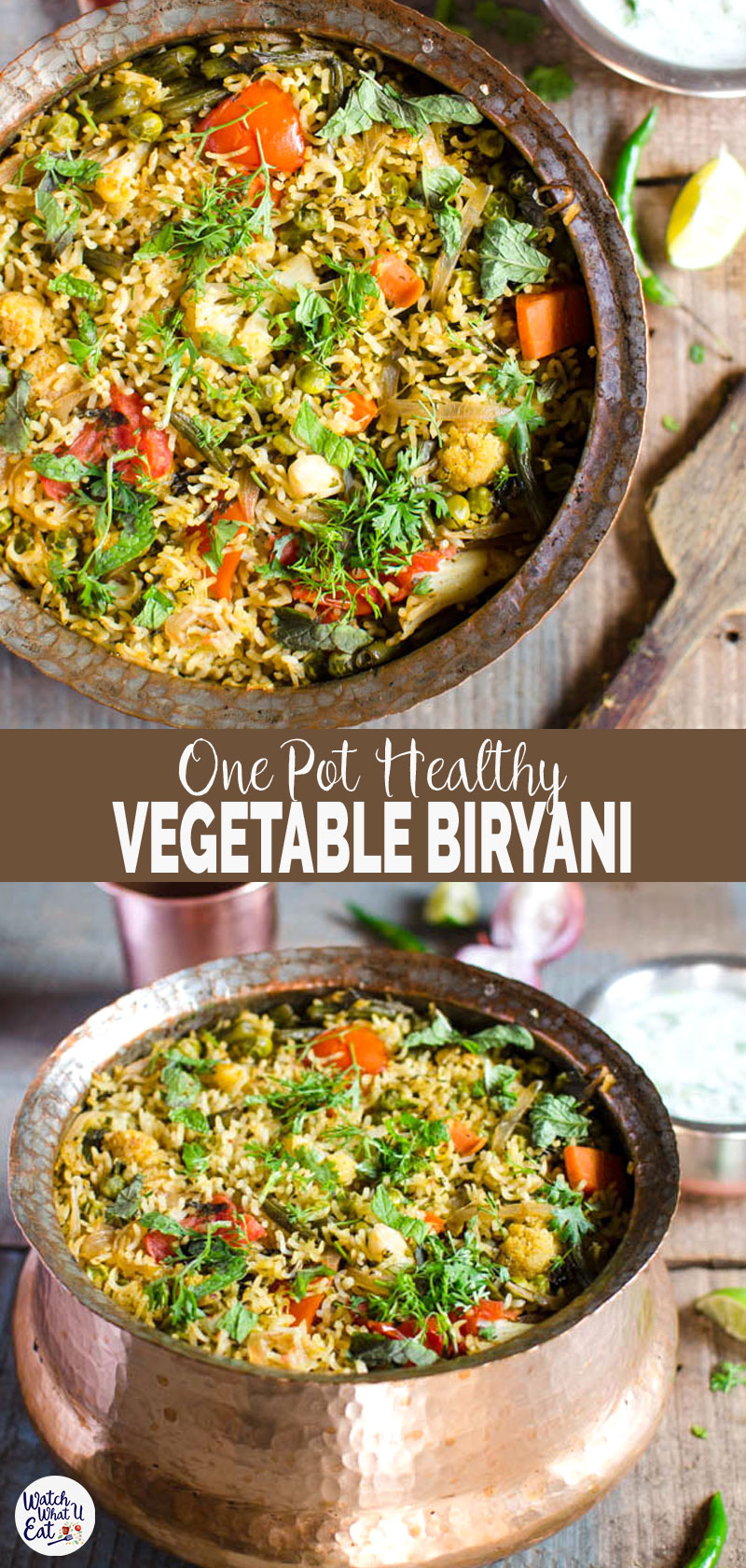 One Pot Easy Vegetable Biryani - Watch What U Eat