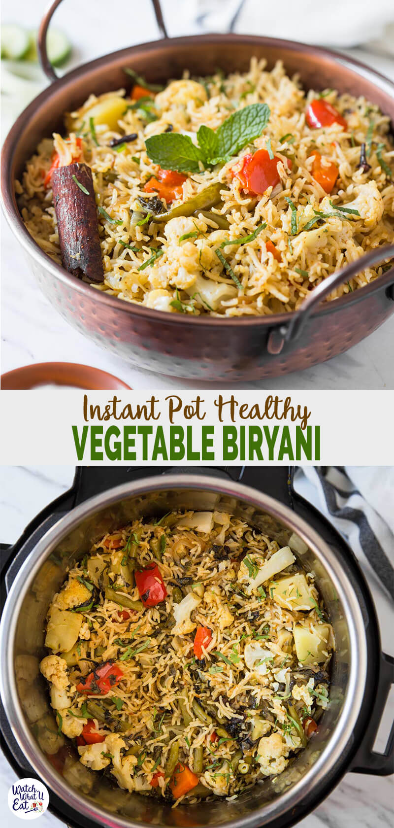 Effortless Instant Pot Vegetable Biryani - Watch What U Eat