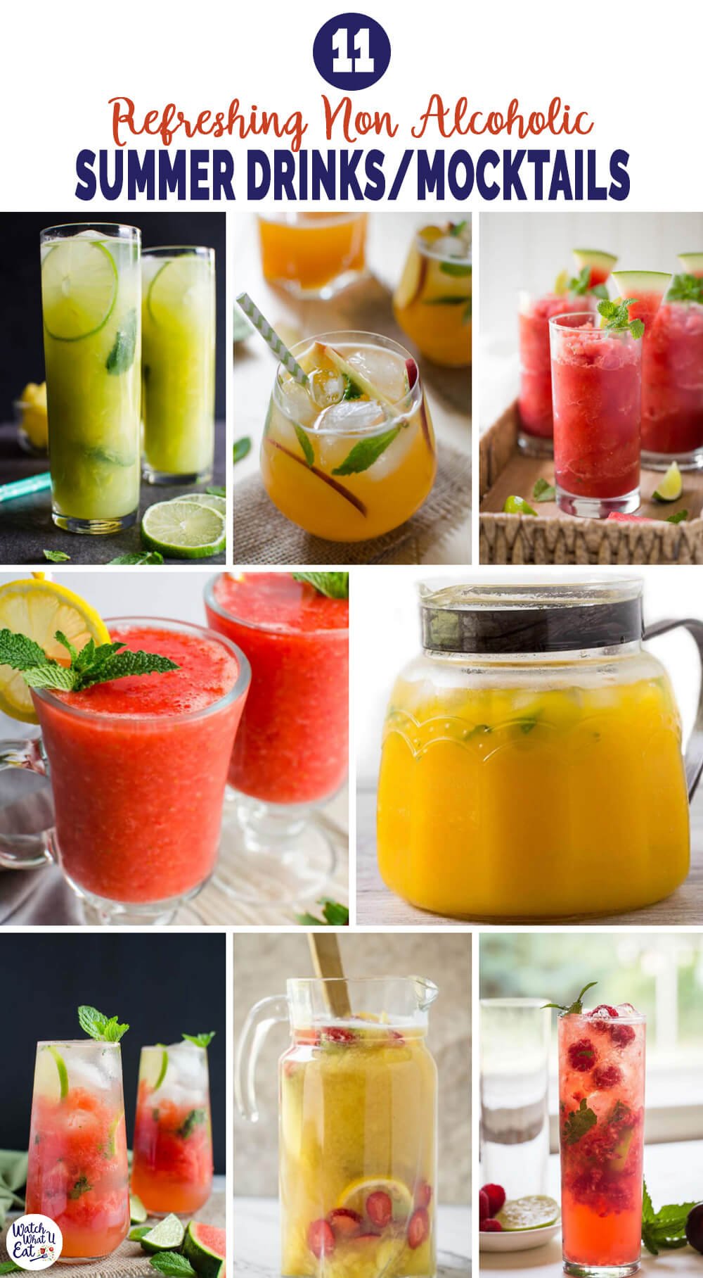 11 Refreshing Summer Non Alcoholic Drinks (Summer Mocktails)
