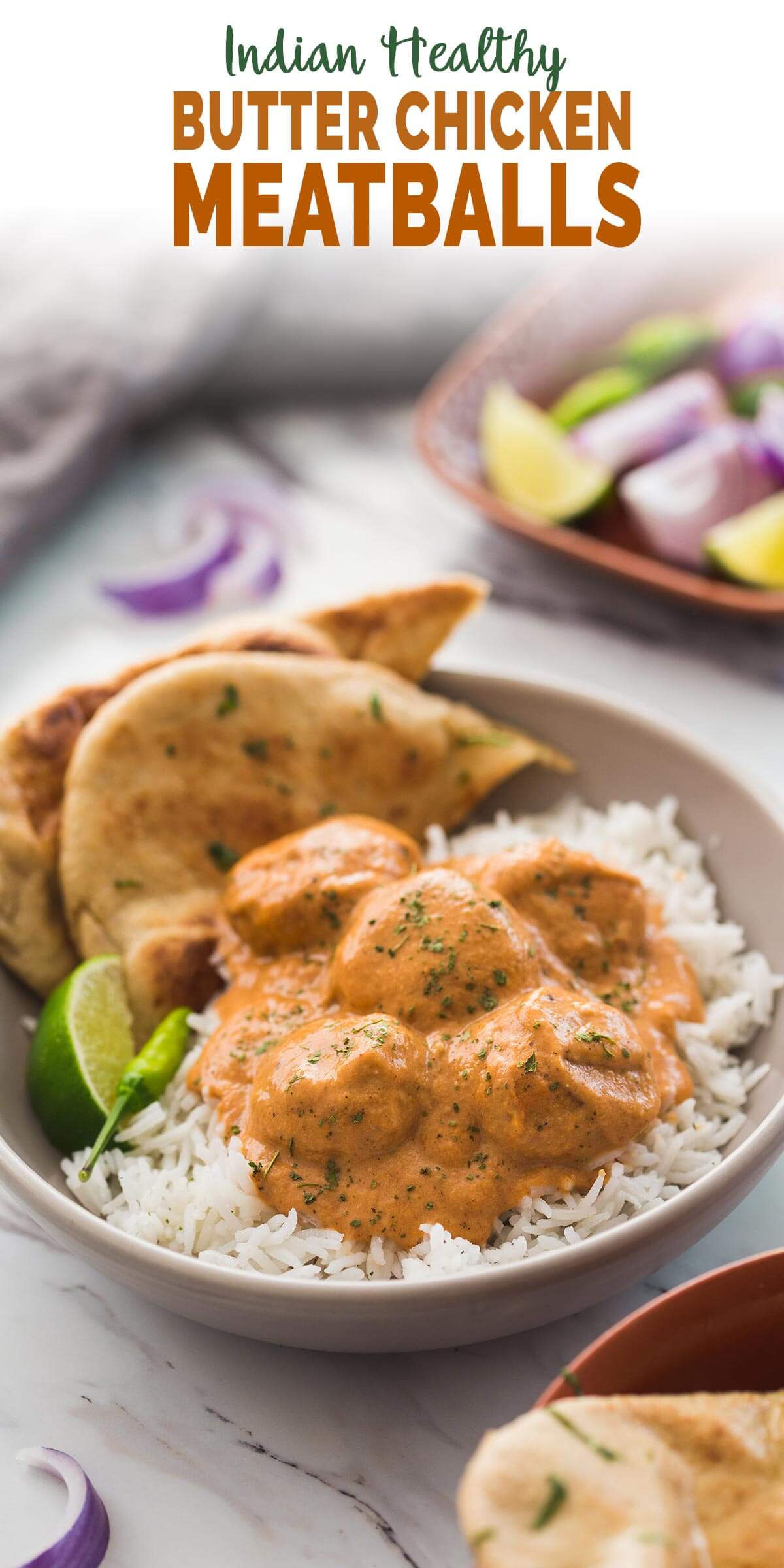 Indian Healthy Butter Chicken Meatballs Recipe