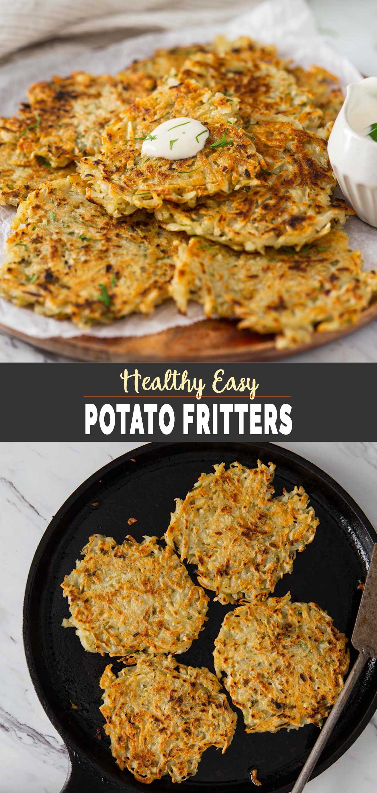 Easy Crispy Potato Fritters Recipe - Watch What U Eat