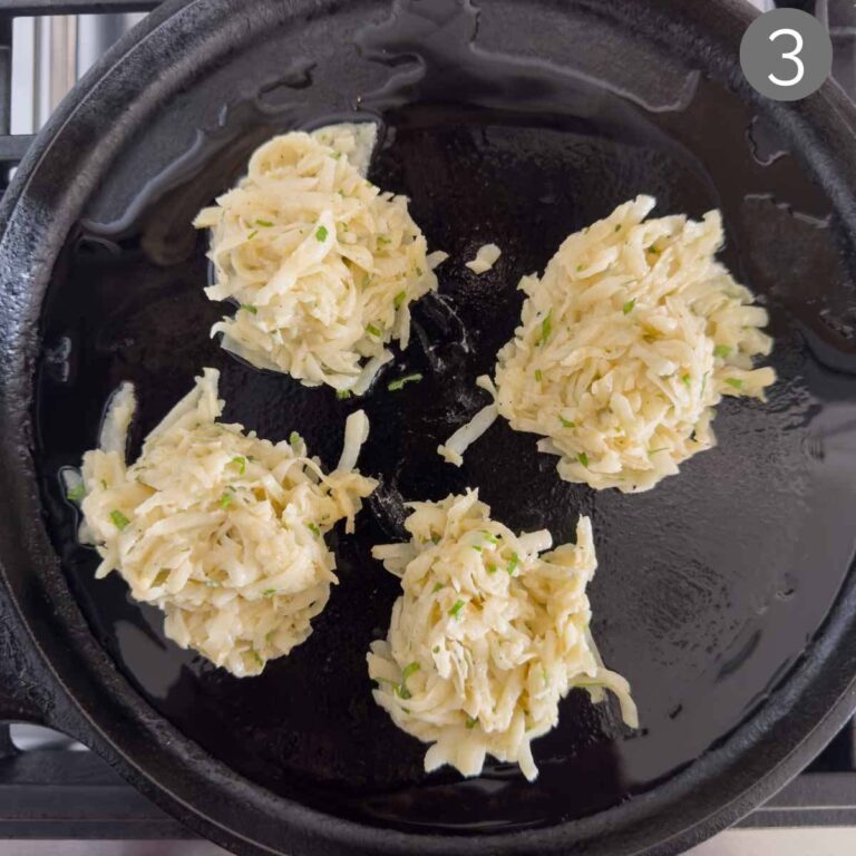 Easy Crispy Potato Fritters Recipe - Watch What U Eat