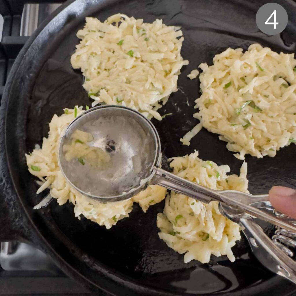 Easy Crispy Potato Fritters Recipe - Watch What U Eat